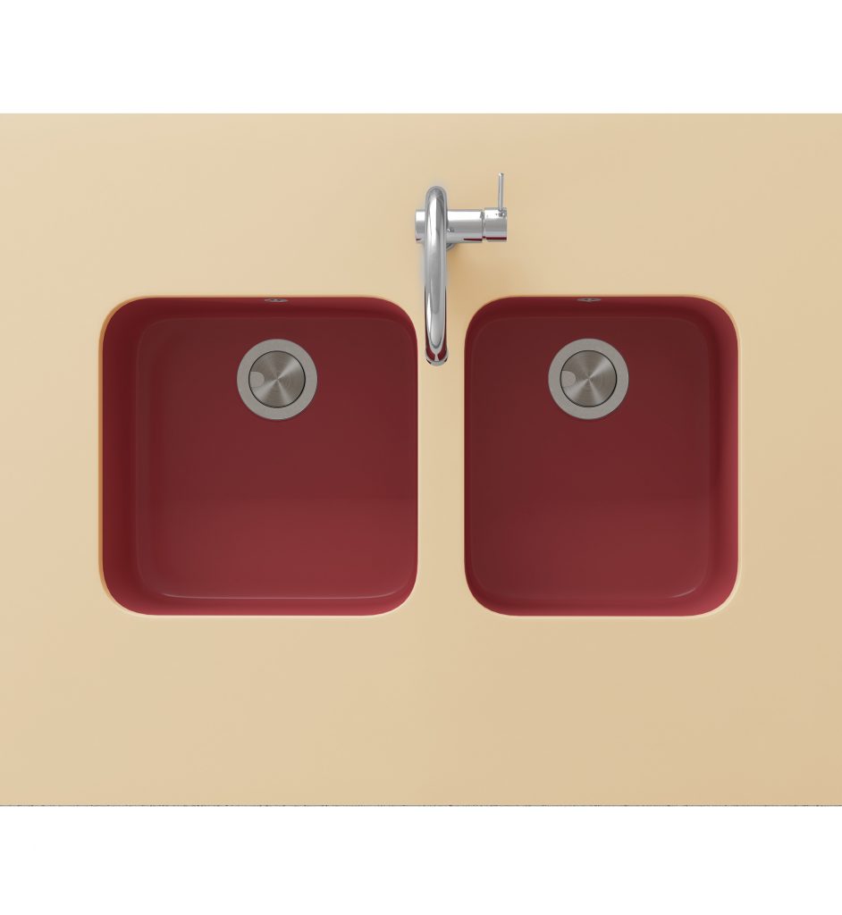 Under mounted synthetic kitchen sink Logic Combined