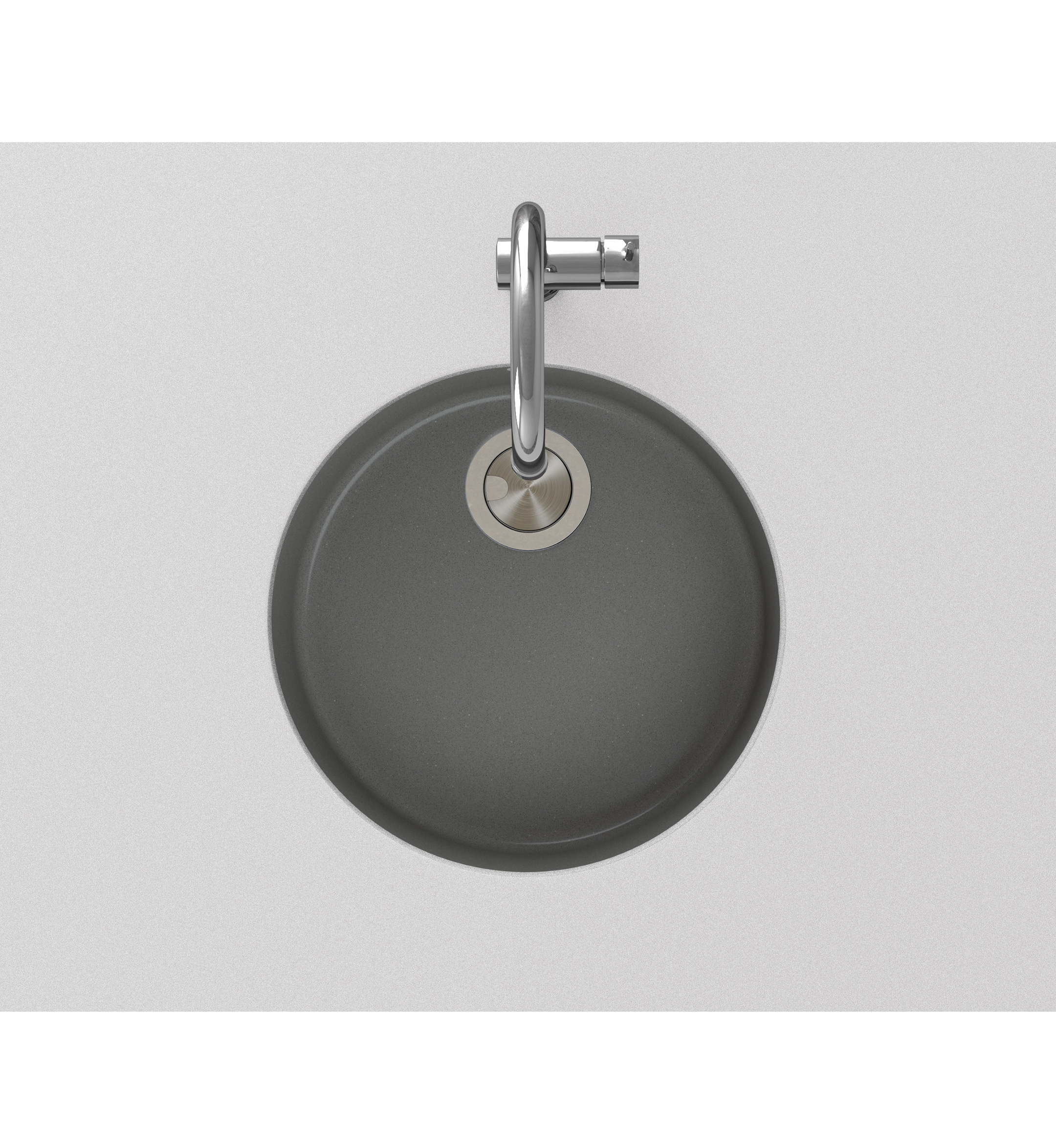 Under mounted synthetic kitchen sink Logic Round