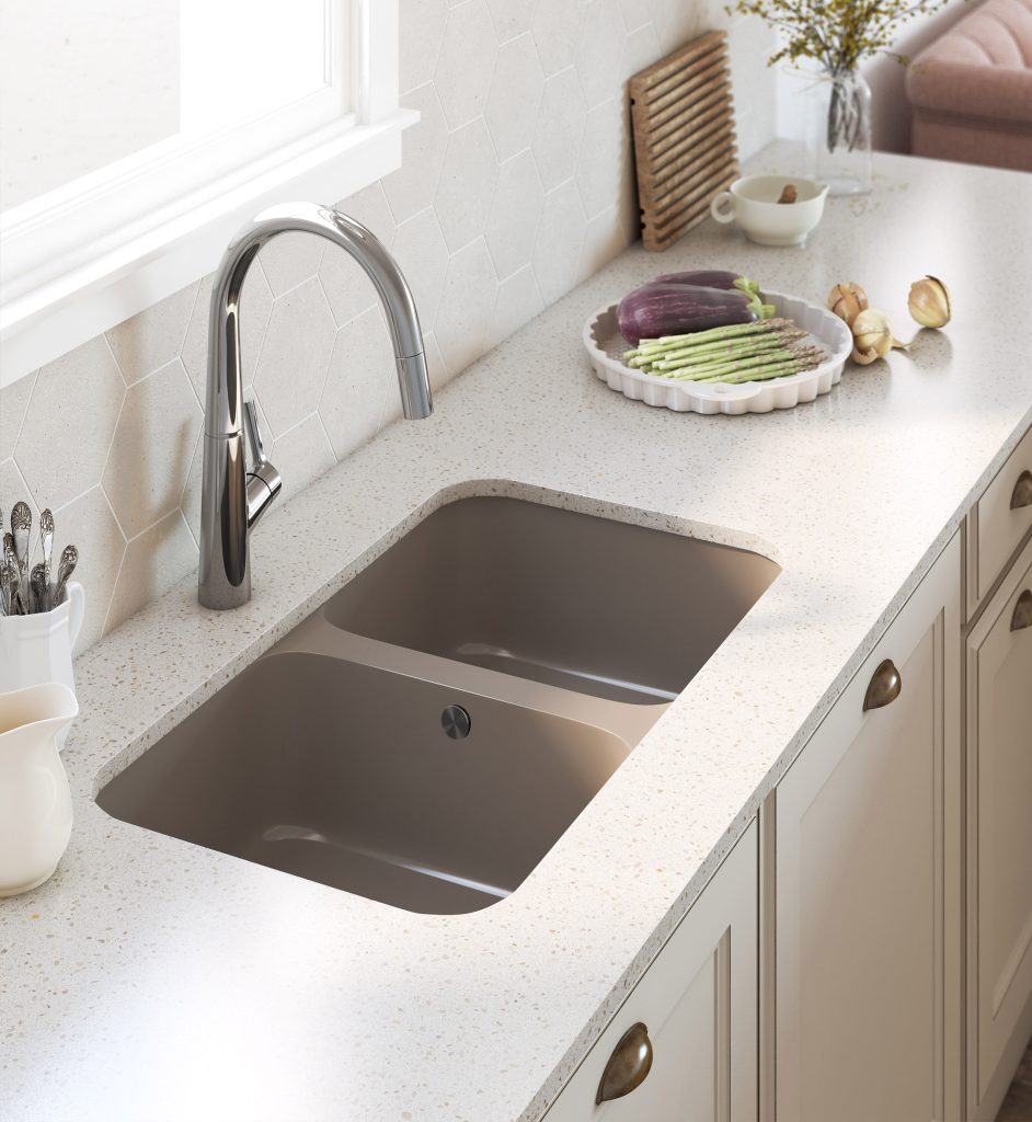 Under mounted synthetic kitchen sink Logic Block